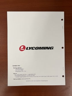 Engine Log Book – Lycoming Engine Gear